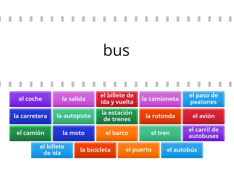 El transporte (1) - Find the match