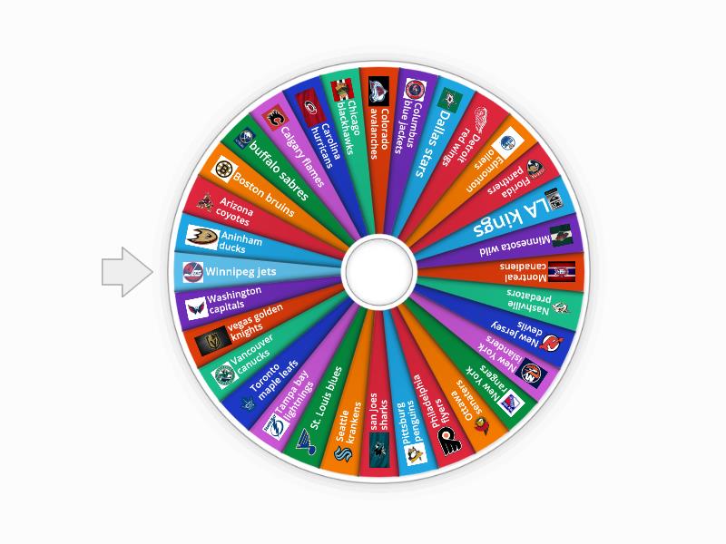 NHL TEAMS - Spin the wheel