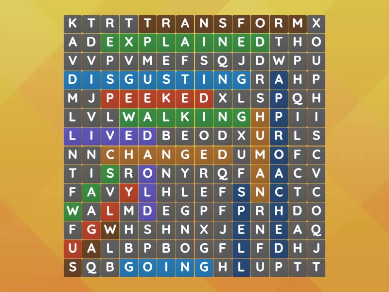 Narrative Text - Wordsearch