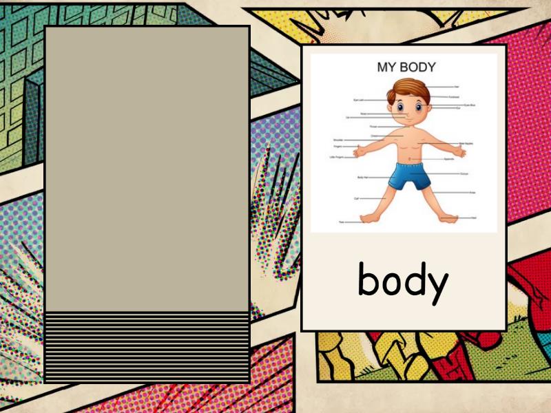 словарь к теме My body - Speaking cards