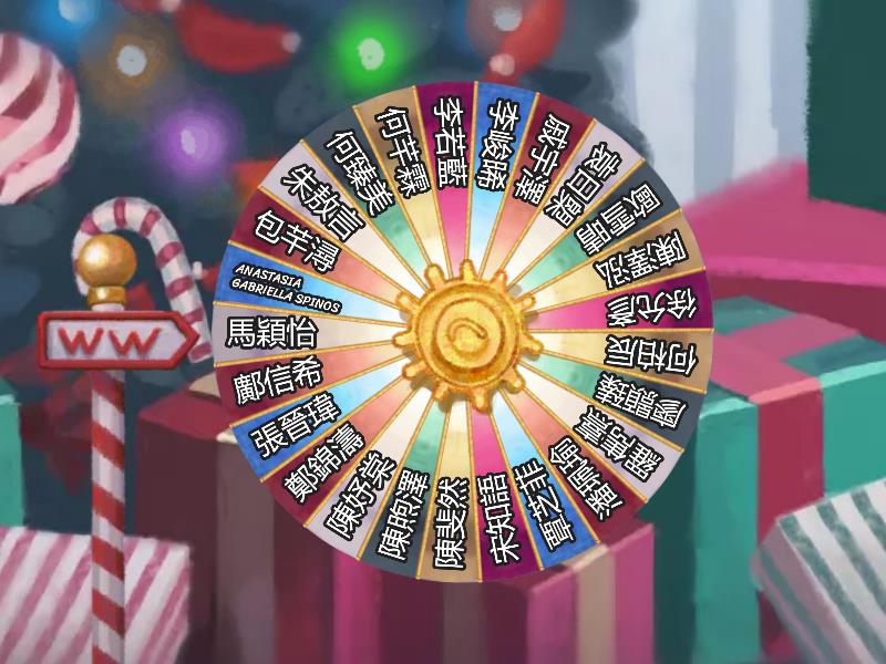 PTA Christmas Lucky Draw 1A,1B,2A,2B - Spin the wheel