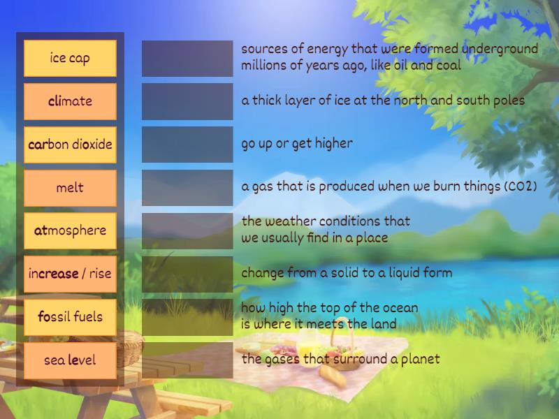 11. Climate challenges - Match up