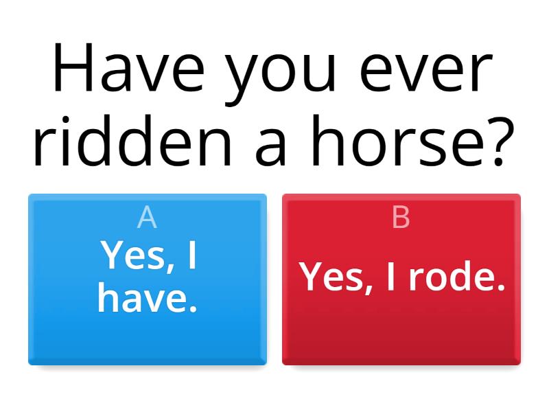 Quiz - Year 4 - Have you ever...? - Questionário