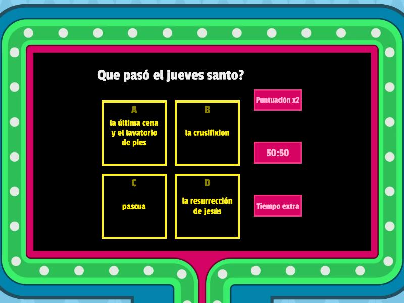 Semana santa - Gameshow quiz
