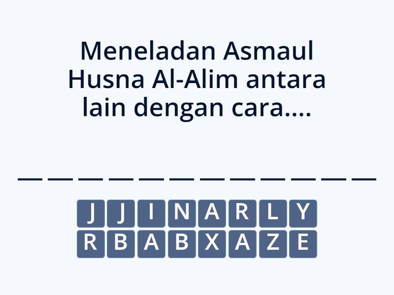 GAME MAPEL PAI KLS 2 BAB 2 - Spell the word