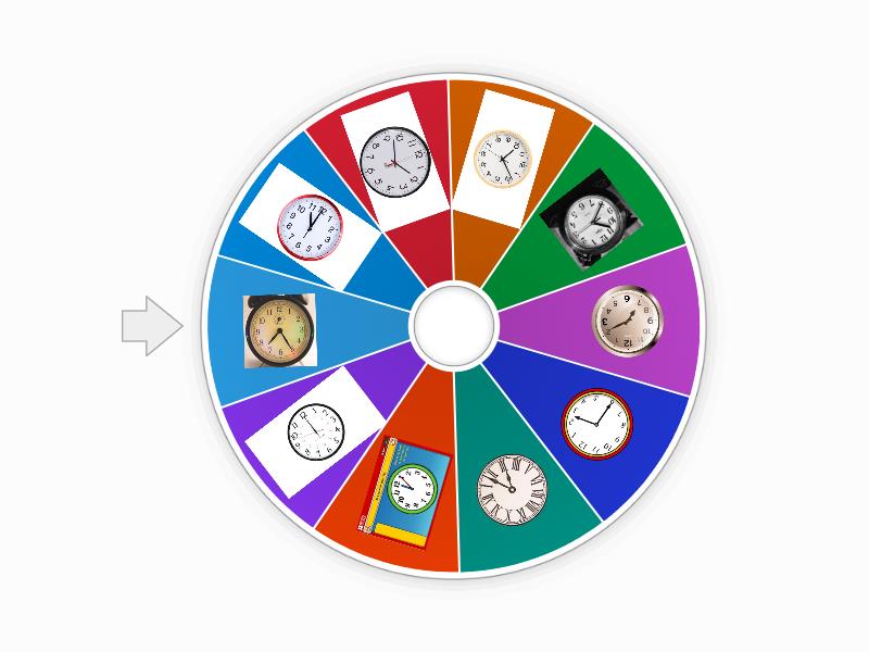 telling the time - Spin the wheel