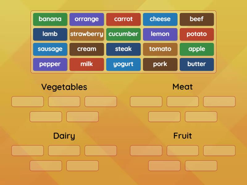 Food - Group sort