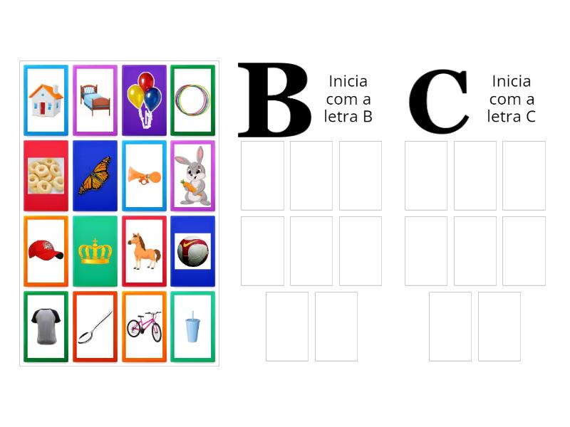 Letras B e C - Group sort