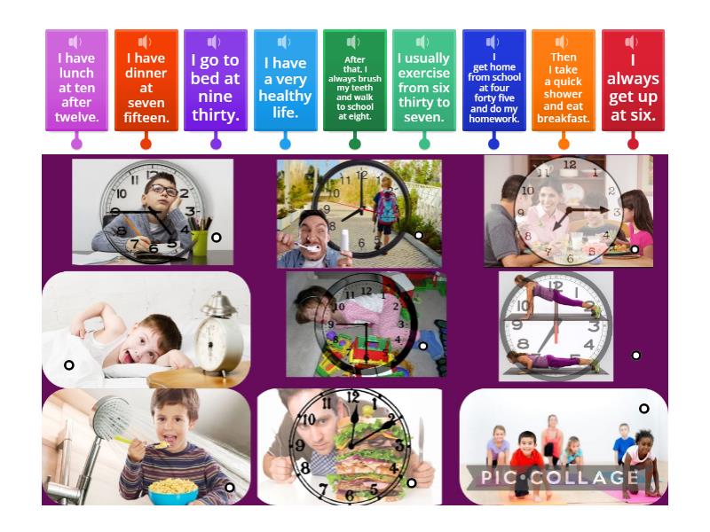 It's My Daily Routine - Labelled diagram