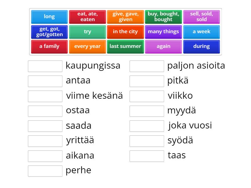 Level Up 7 Theme 6 Basic text - Une las parejas