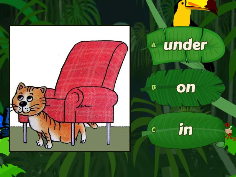in, on, under - Quiz
