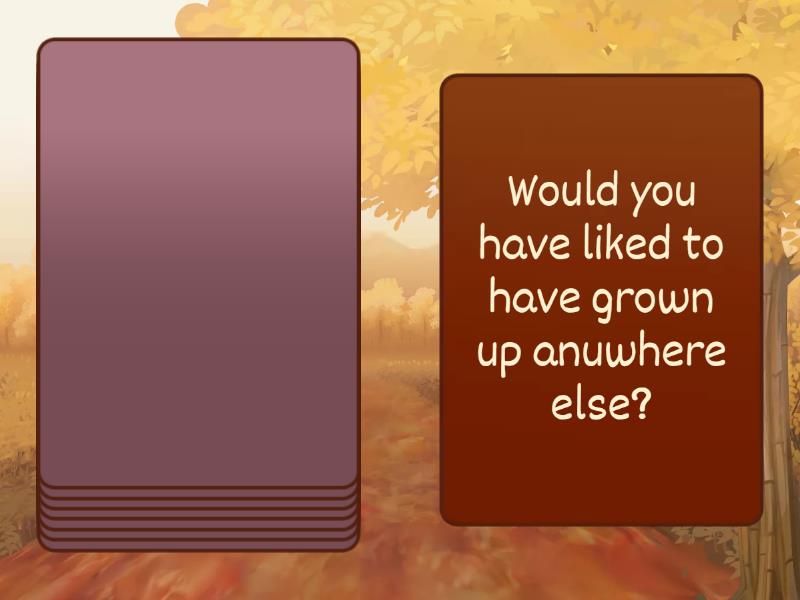 C1 1A Conditionals Speaking - Speaking cards