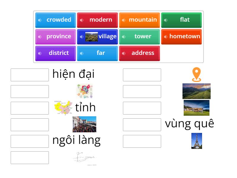 Unit 1: What is your address? - Match up