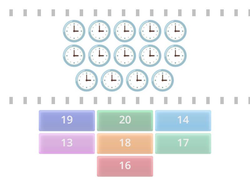 Hitung gambarnya dan pilih angka yang sesuai jumlahnya - Find the match