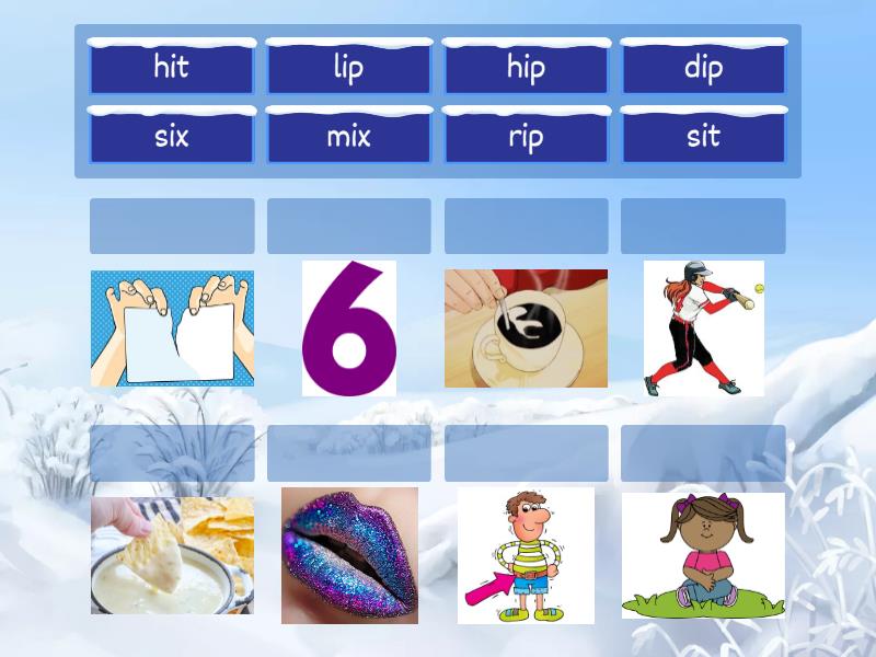 Phonics 2 short i - Match up