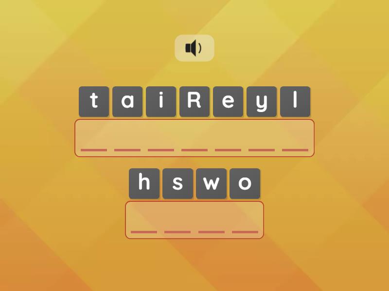 TV programmes 2 - Anagram