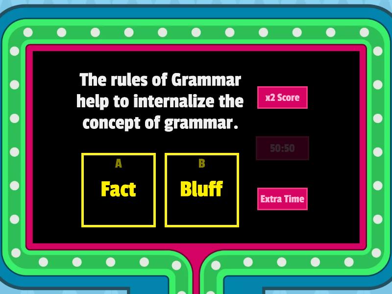 Fact or Bluff? - Gameshow quiz