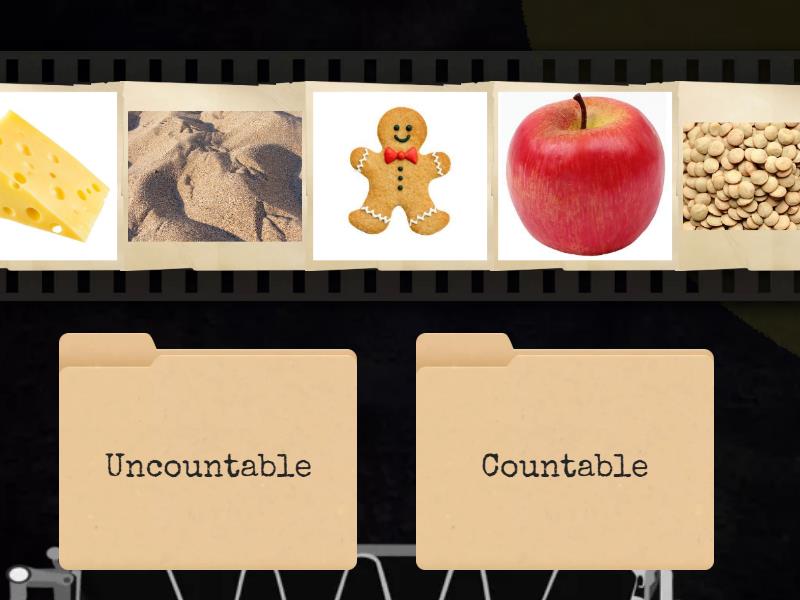 Countable and Uncountable Nouns - Speed sorting