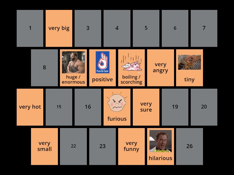 EF intermediate 2B - strong adjectives pairs - Matching pairs