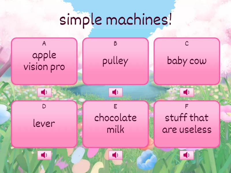 SIMPLE DIMPLE MACHINES - Quiz