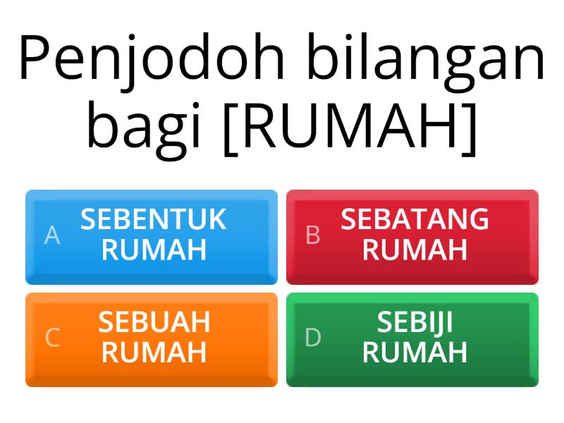 Penjodoh Bilangan 1 - Quiz