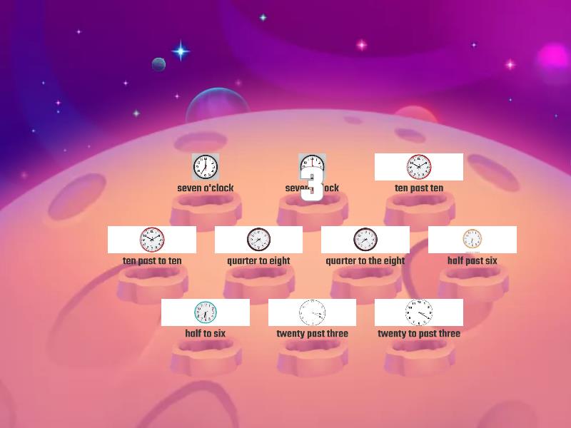 ACPB - B01 (Telling the time - daily routine) - Whack-a-mole