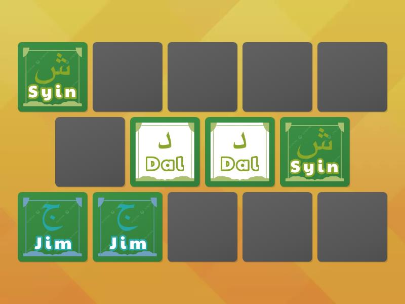 hijaiyah - Matching pairs