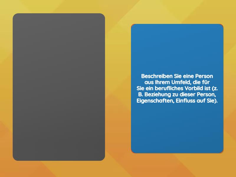 DTB B2 Sprechen Teil 1 - Speaking cards