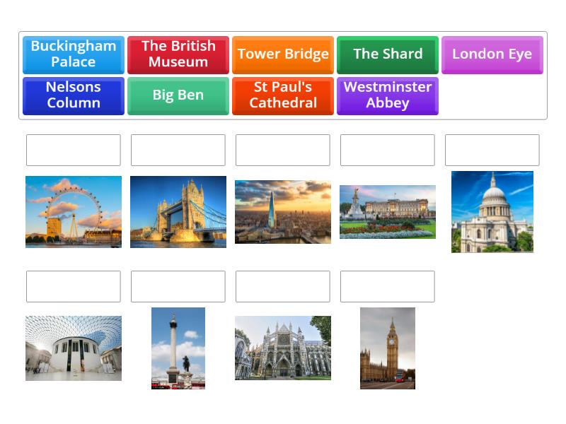 Exploring London: Landmarks - Match up