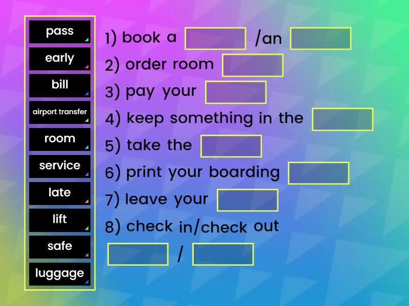 Hotel Language - SO 3, PI, 8C - Missing word