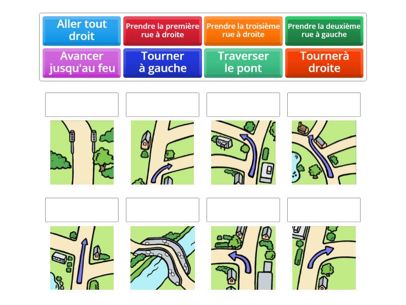 Indiquer le chemin - Match up