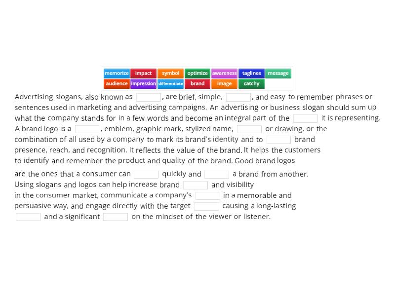 Slogans and Logos_Reading - Complete the sentence