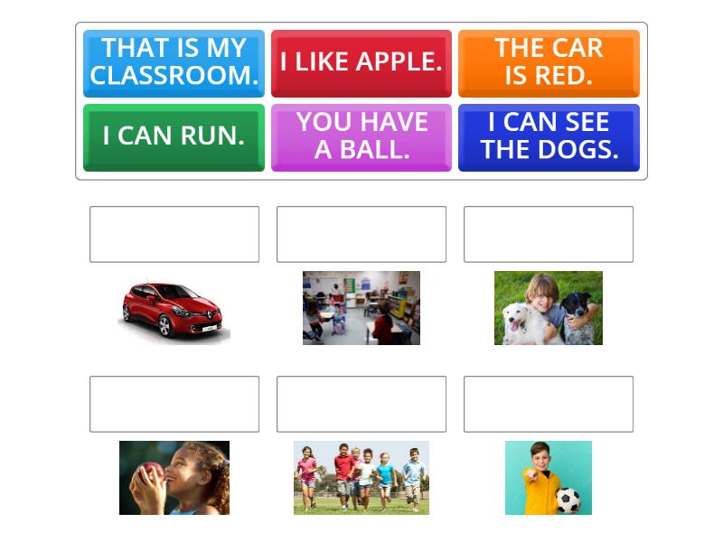 READING SIGHT WORDS - Match up