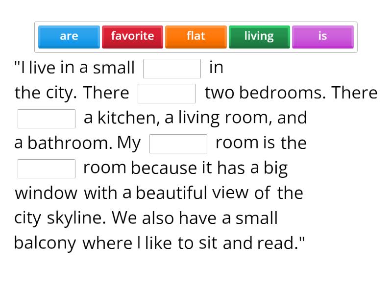 Describe Your House - Complete the sentence