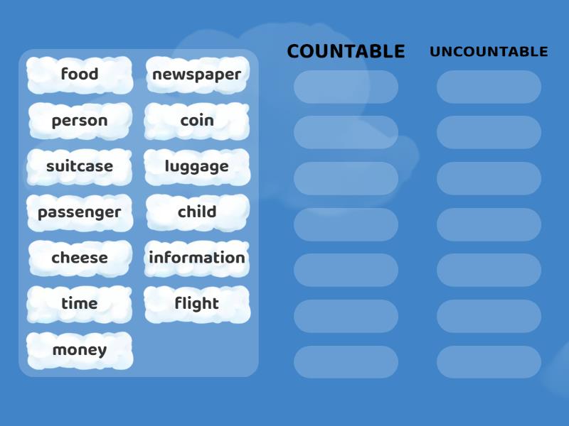 FF4 U8 countable uncountable - Group sort