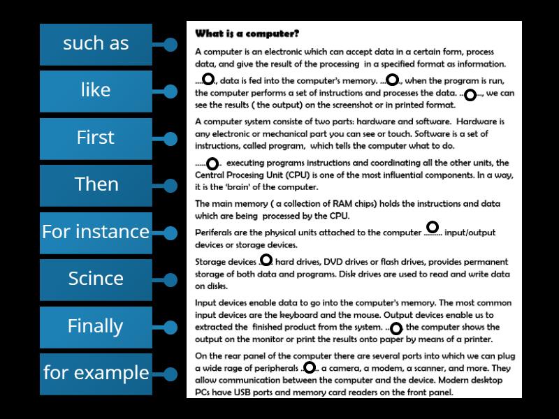 Connectors of Sequencing, Cause or Result and Giving Example - Diagrama ...