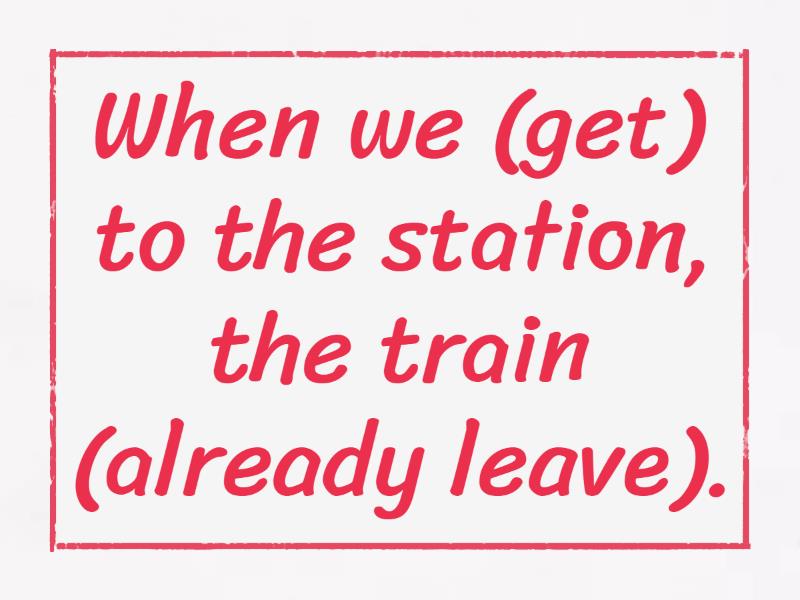 Past Perfect - Flash cards