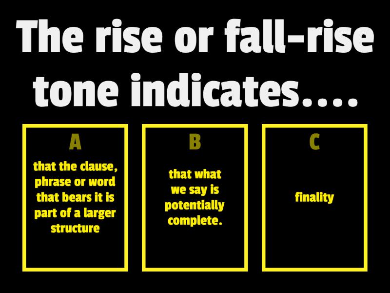 Tone, Tonality and Tonicity - Quiz
