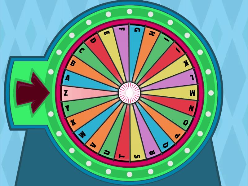 Alphabet wheel - Spin the wheel