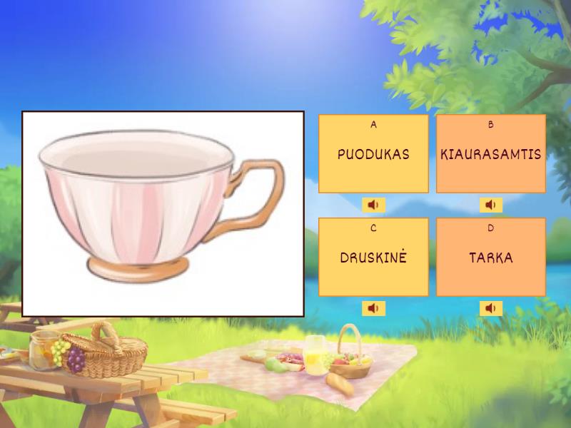 VRTUVĖS DAIKTAI - Quiz