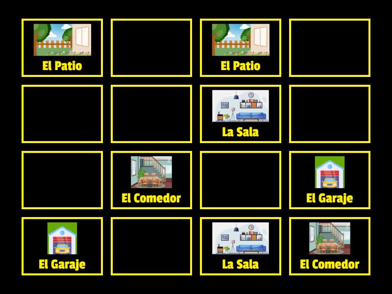 Las partes y las habitaciones de la Casa - Parejas