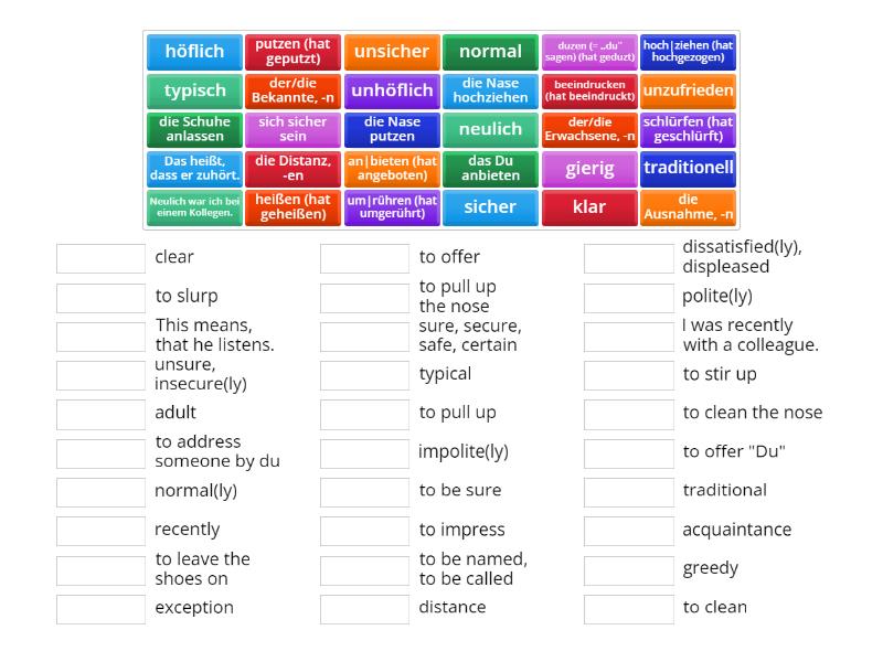 A2 Kapitel 12 Teil 2/Chapter 12 Part 2 (Master German at "Decode German") - Une las parejas