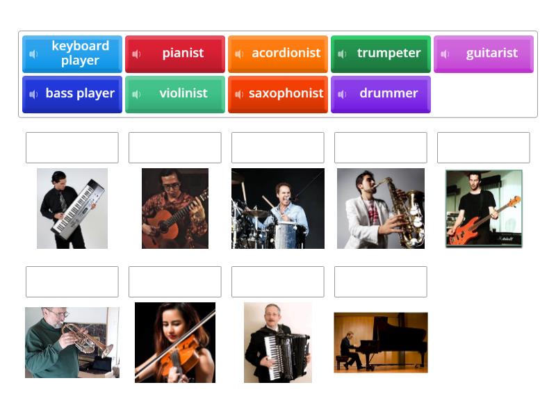 English file Elementary 6C Musicians - Match up