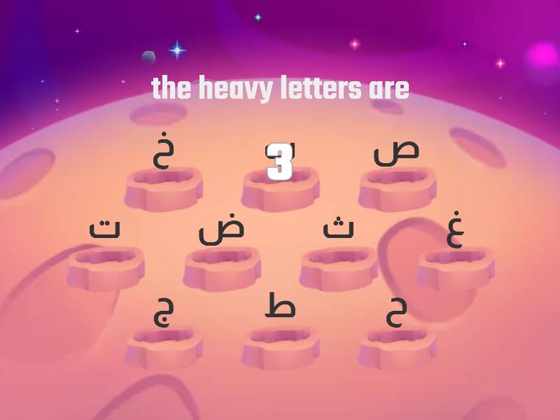 Heavy letters - Whack-a-mole
