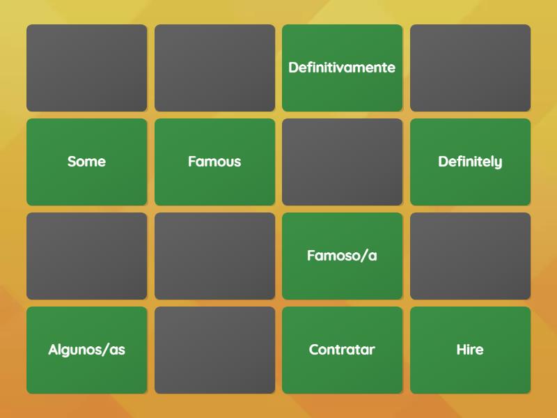Match with the definition - Matching pairs