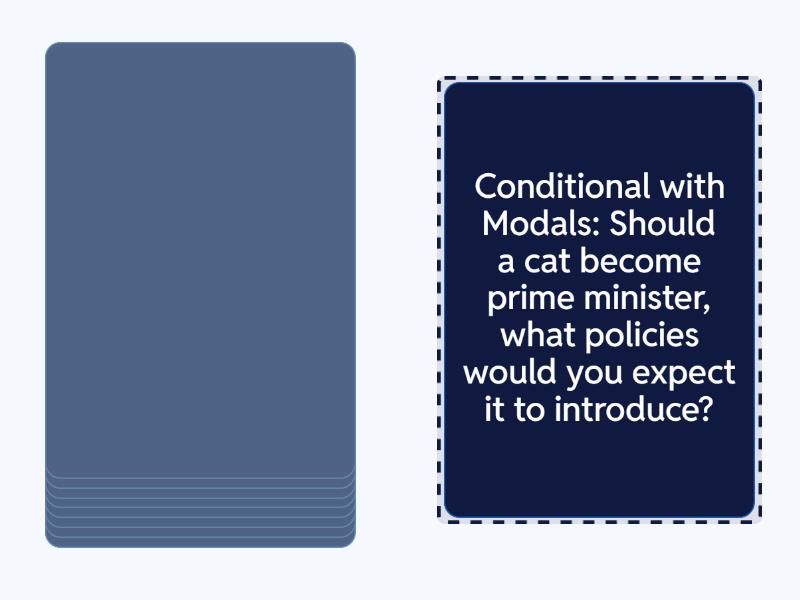 Cat Behavour and Inverted Conditionals - Speaking cards