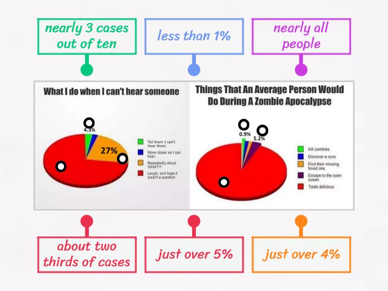 B1 Unit 3. Pie charts - Labelled diagram