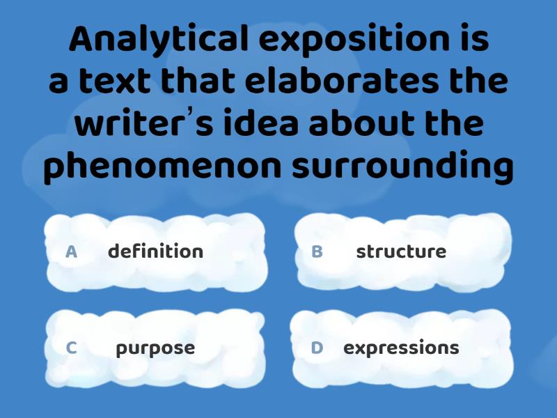 ANALYTICAL EXPOSITION 3 - Quiz