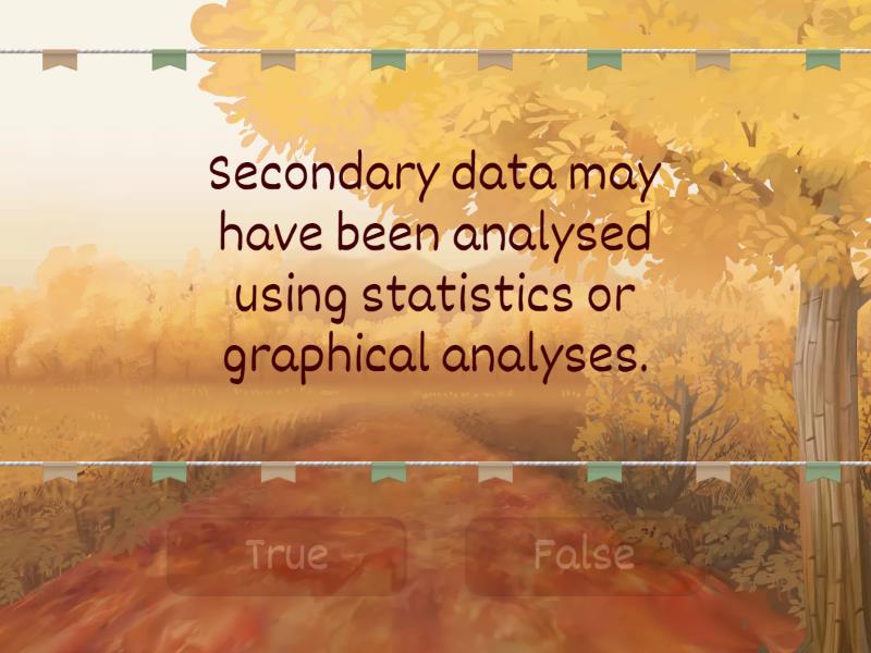 Types of Data - True or false