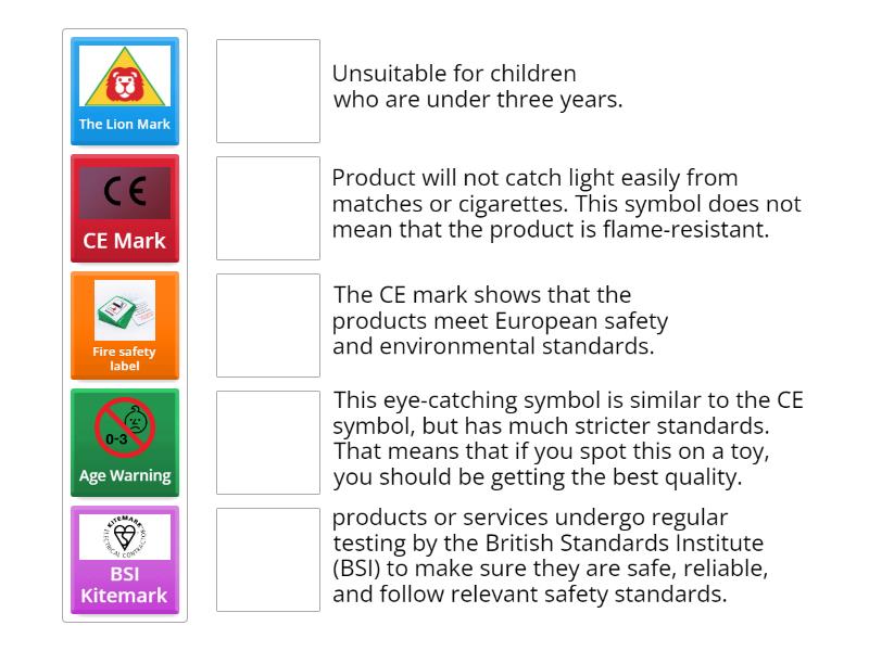 Toy safety - Match up
